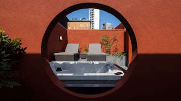 Terraço no piso superior