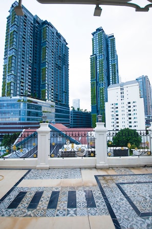 Vista para a cidade desde o alojamento