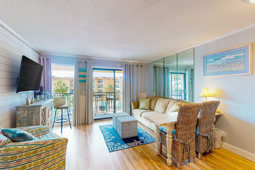 Dont Worry. Beach Happy! 1br Oceanview King Bed Villa In Hhbt Resort - Bradley Beach, SC