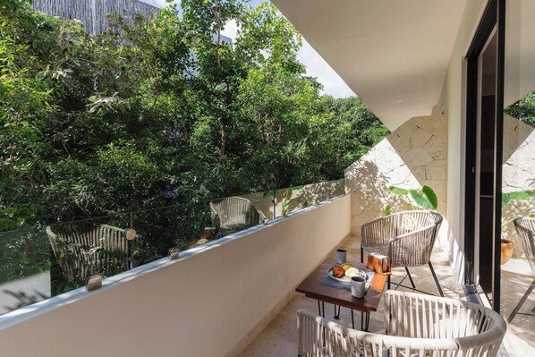 Apartamento, 1 quarto, vista para o jardim | Terraço/pátio interior
