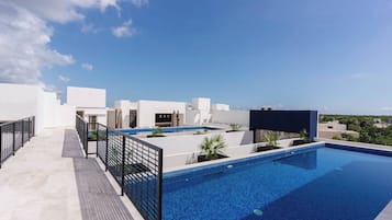 Apartamento, 1 quarto, vista para o jardim | Piscina | Piscina exterior