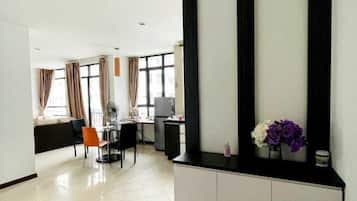 Apartamento Superior, vista para o lago | Sala de estar