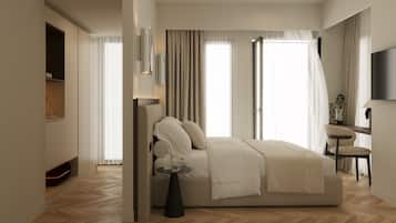 Minibar, ferro/tábua de engomar, Wi-fi grátis, roupa de cama fornecida