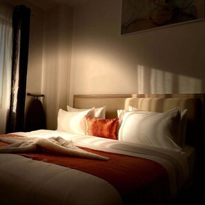 Quarto Duplo Executivo | Wi-fi grátis, roupa de cama fornecida 