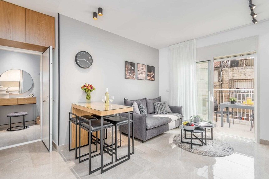 Machane Yehuda 5 - Una Habitación Piso, Capacidad 4 - Jerusalem
