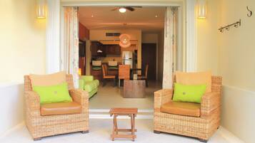 Apartamento conforto | Terraço/pátio