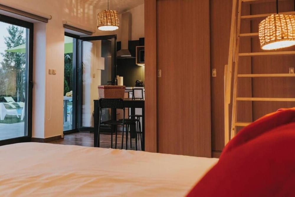 Spacious for 2 adults and 3 children, with mezzanine, star projector ...