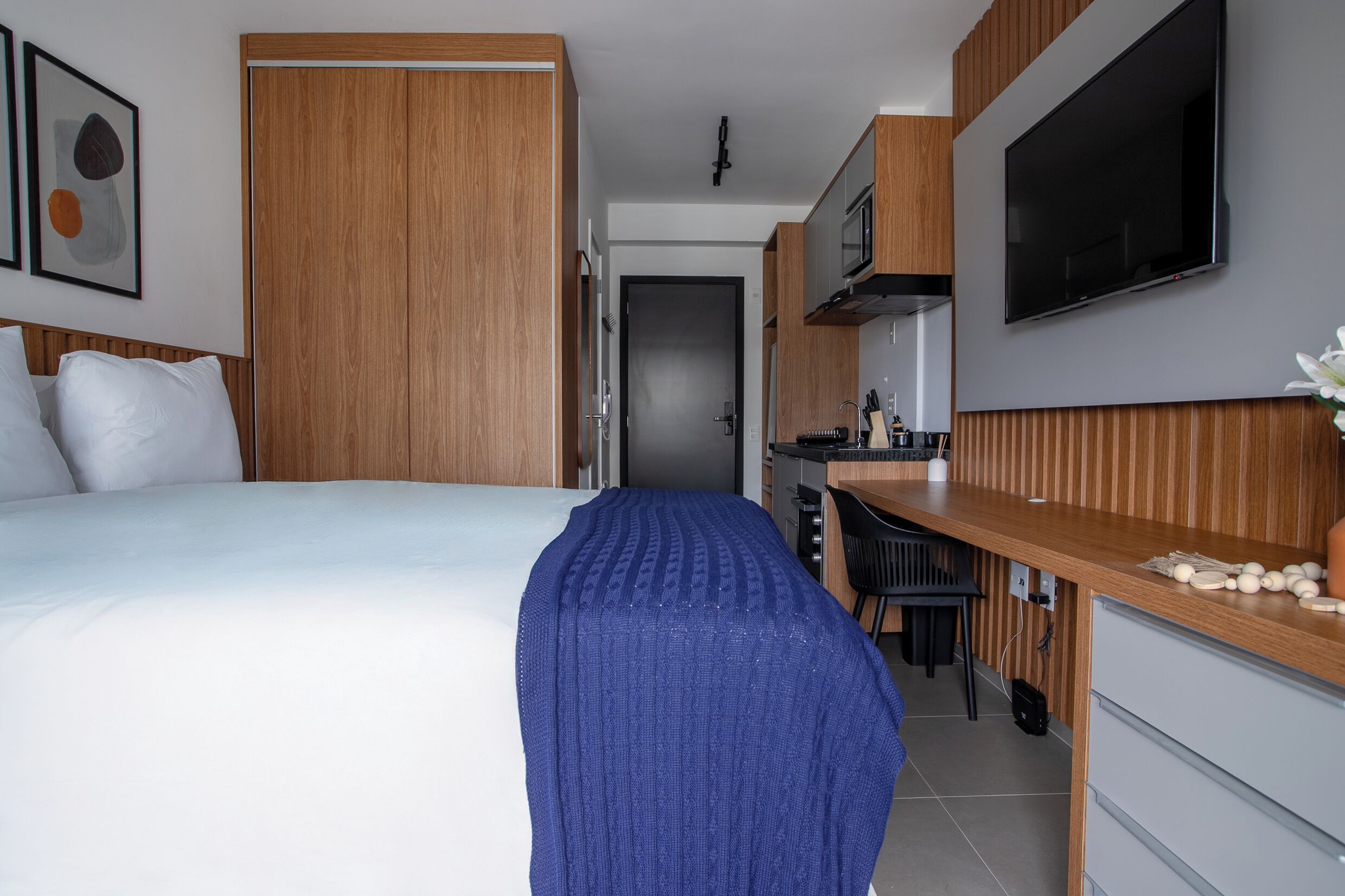 Com mobília individualizada, ferro/tábua de engomar, Wi-fi grátis 