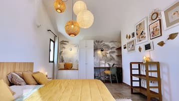 Quarto casal luxo, vista para o jardim | Wi-Fi de cortesia