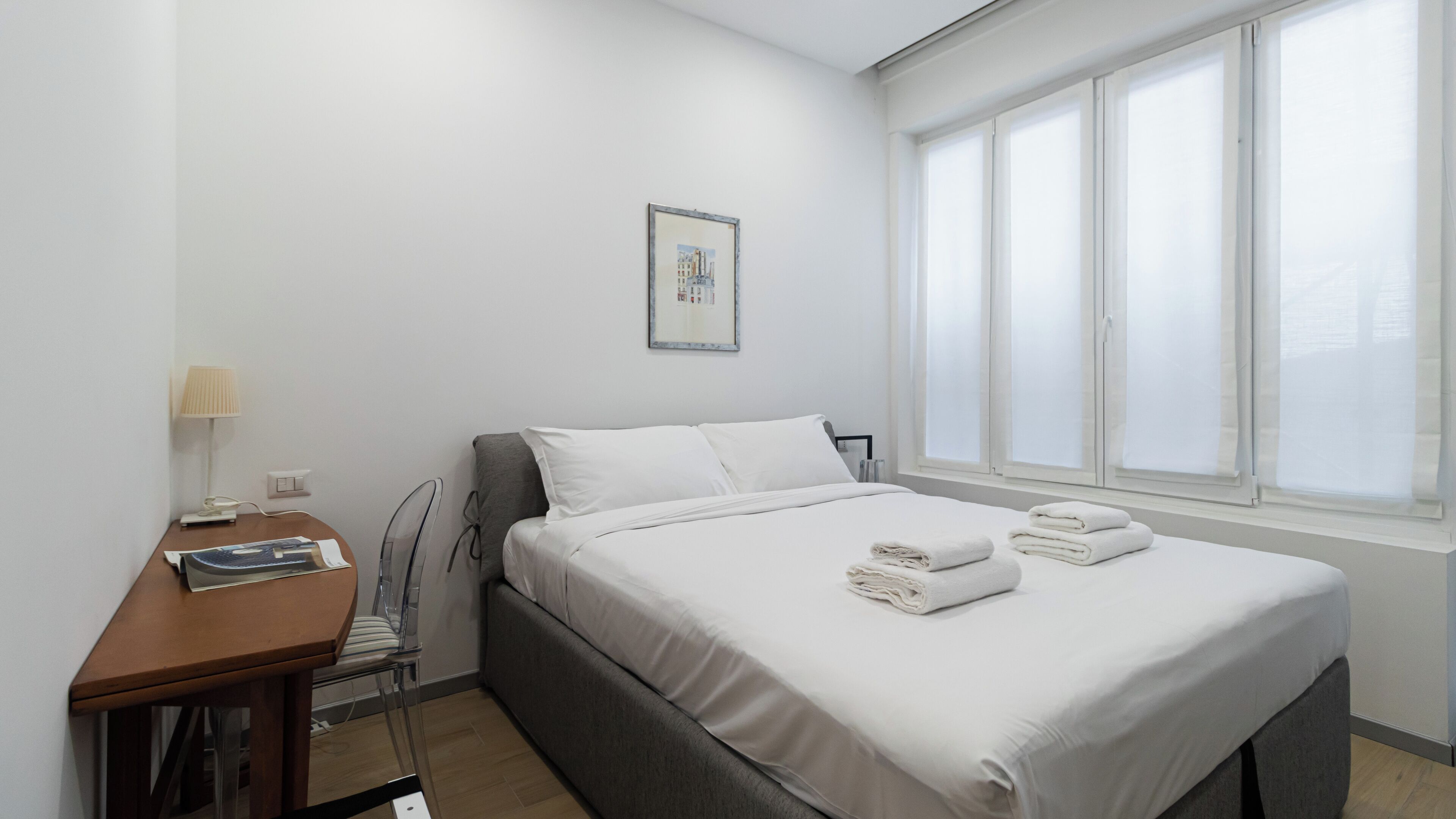 Apartamento (1 Bedroom) | 1 quarto, ferros/tábuas de passar roupa, roupa de cama