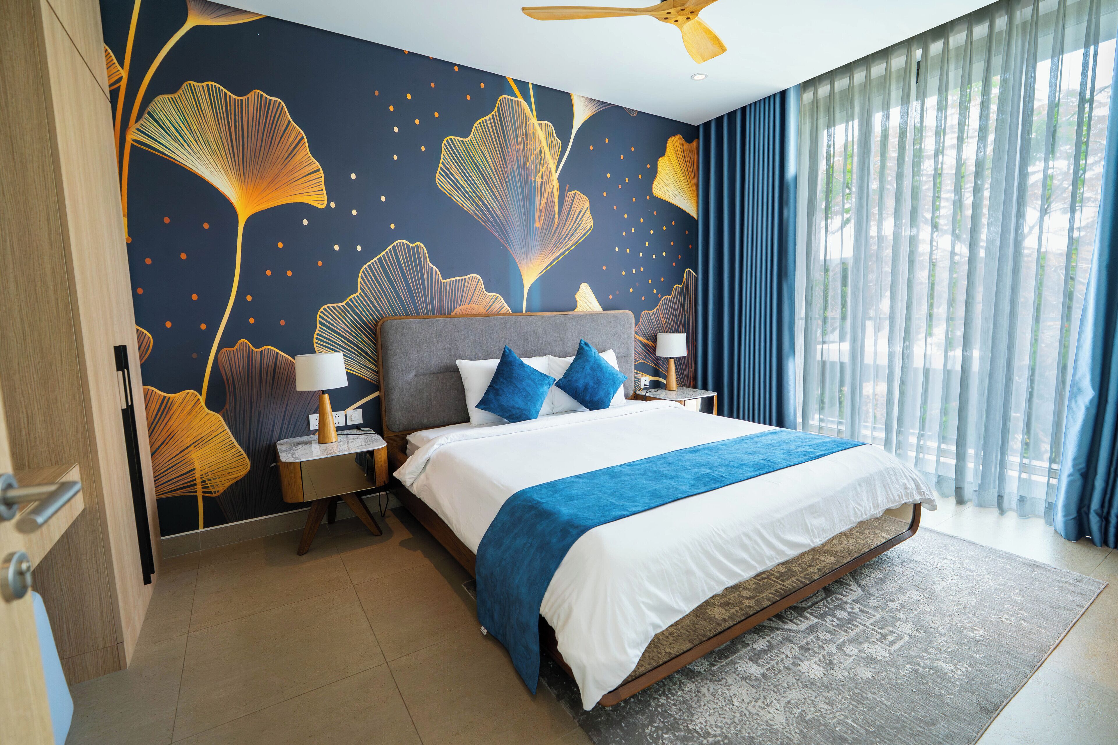 Villa de Luxo | Roupa de alta qualidade, camas de colchão viscoelástico 