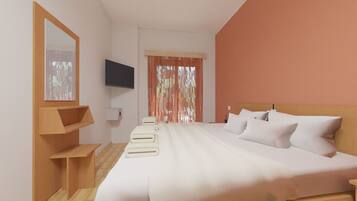 Estúdio Básico, varanda | Berços/camas para crianças grátis, Wi-fi grátis