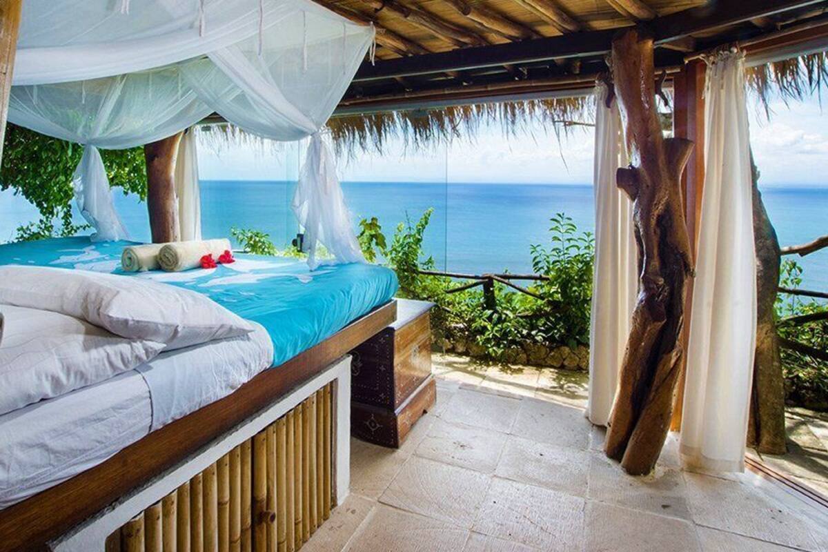 Quarto Duplo Deluxe, vista para o oceano | Wi-fi grátis, roupa de cama fornecida