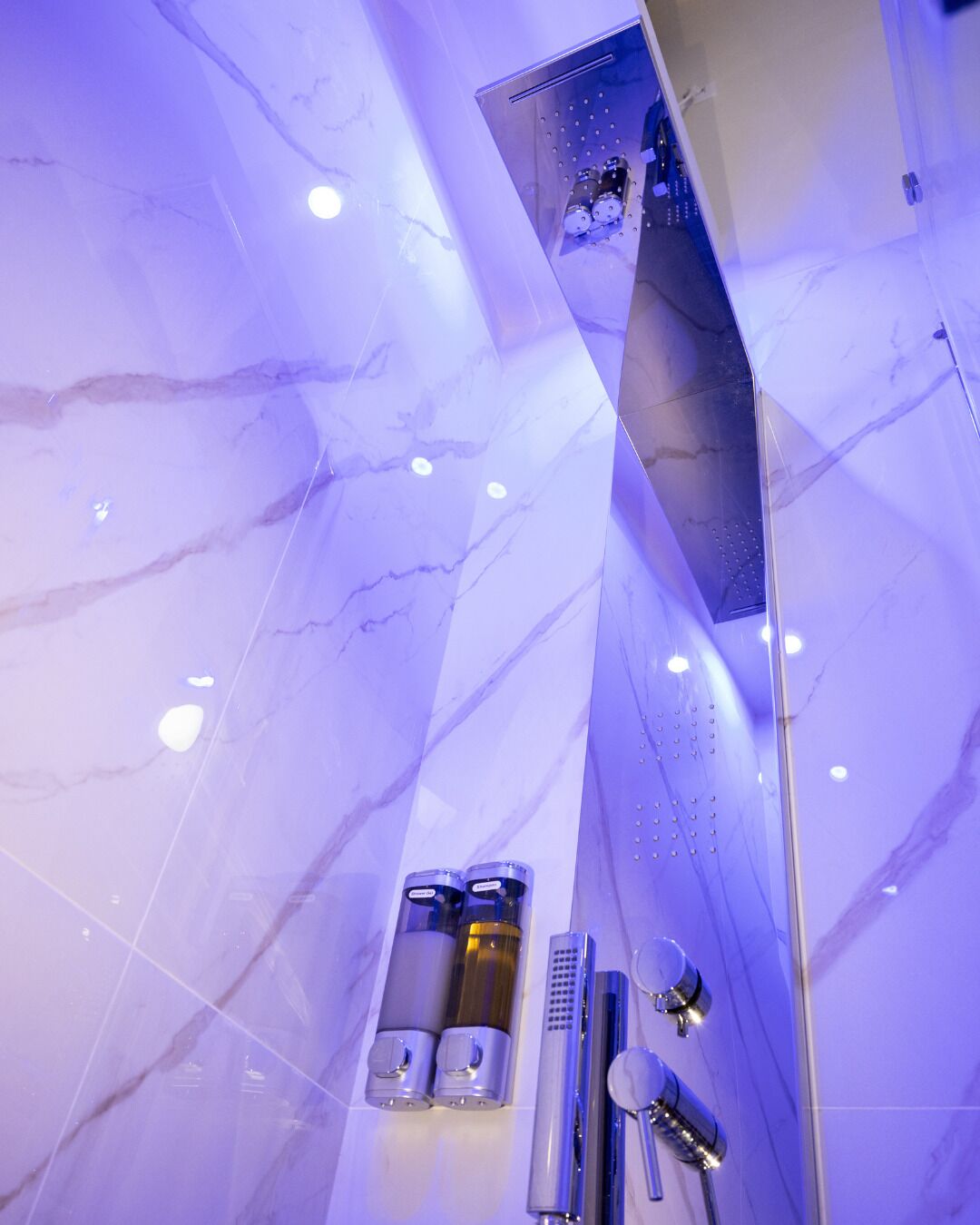 Ducha de hidromassagem, secador de cabelo, bidê 