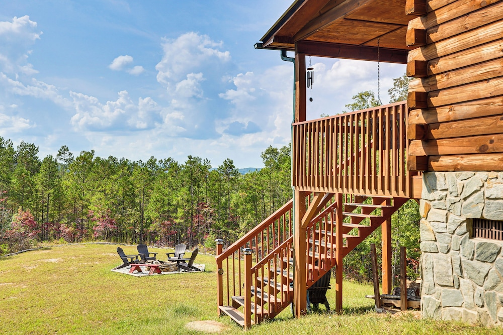 Deck & Mtn Views: 'Sunset Ridge Cabin' In Murphy - Blairsville, GA