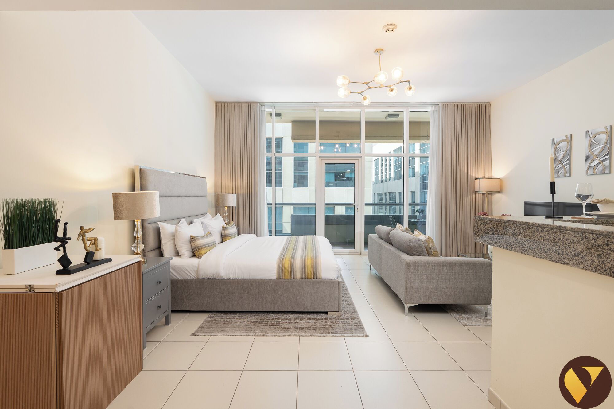 Estúdio de Luxo, varanda, Vista para a cidade | Cofre no quarto, com decoração personalizada 