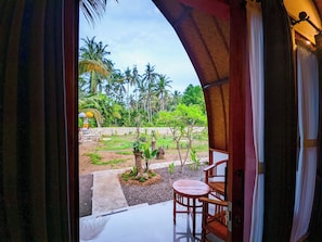 Quarto Duplo Comfort para 1 Pessoa, vista para o jardim | Terraço/pátio interior