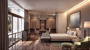 Superior Suite with Courtyard view - Complimentary 15 Mins. Head & Shoulder Massage for Two, Airport | Escrivaninha, espaço de trabalho para notebook, Wi-Fi de cortesia