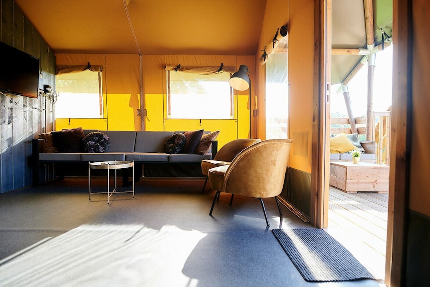 Enjoy A Unique Glamping Experience In The Safaricottage Xl For 6 People At Vakantiepark De Sallandshoeve, In The Heart Of Nature At The Sallandse Heuvelrug. - Deventer