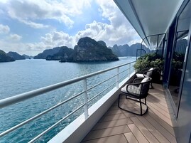 Suite Júnior, varanda, vista para o oceano | Vista da varanda