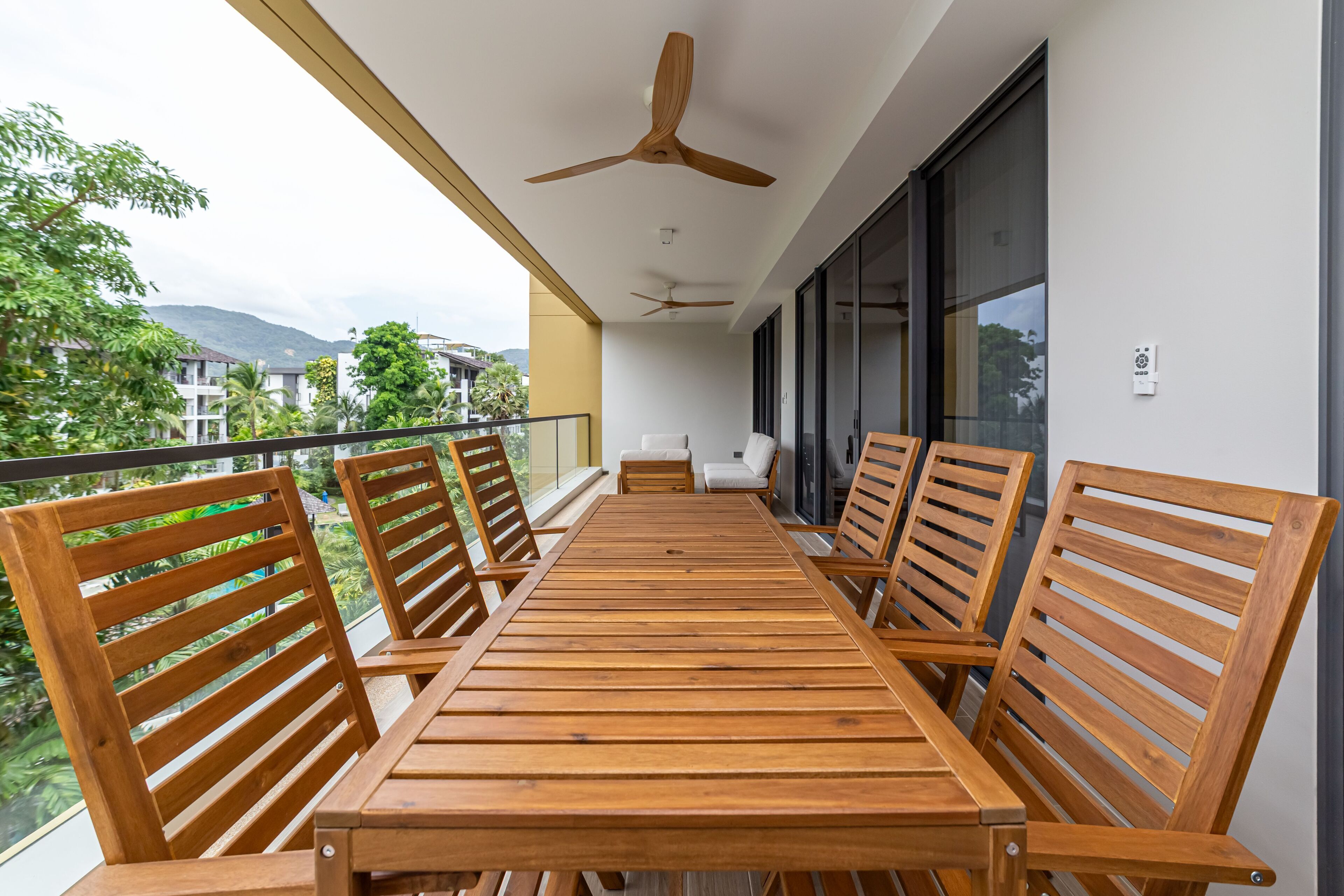 Apartamento, 2 quartos, varanda | Terraço/pátio interior