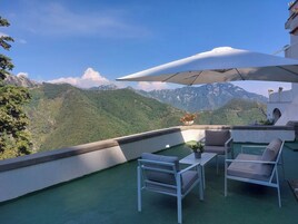 Apartamento, vista para a montanha | Terraço/pátio