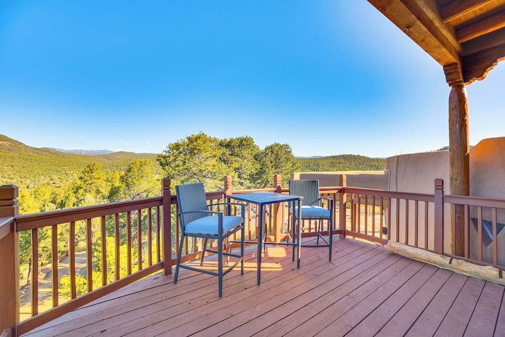 Panoramic Vistas: Glorieta Adobe Near Pecos River - Pecos Canyon State Park, Tererro