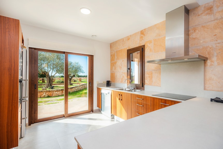 Villa 'Es Porxo' Con Vistas A La Montaña, Wi-fi Y Aire Acondicionado - Ses Salines