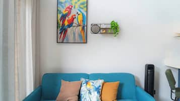Apartamento clássico, varanda | Área de estar