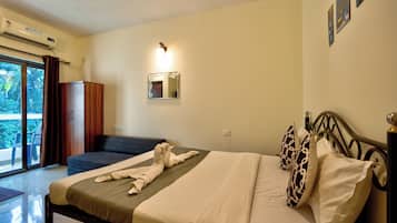 Quarto Deluxe, varanda | Roupa de alta qualidade, com mobília individualizada