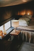 Quarto casal família, vista para a cidade | Cortinas blackout