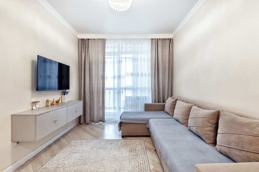 1-bedroom Apartment With A City View Near The Riverside In Astana - Nur-Sultan