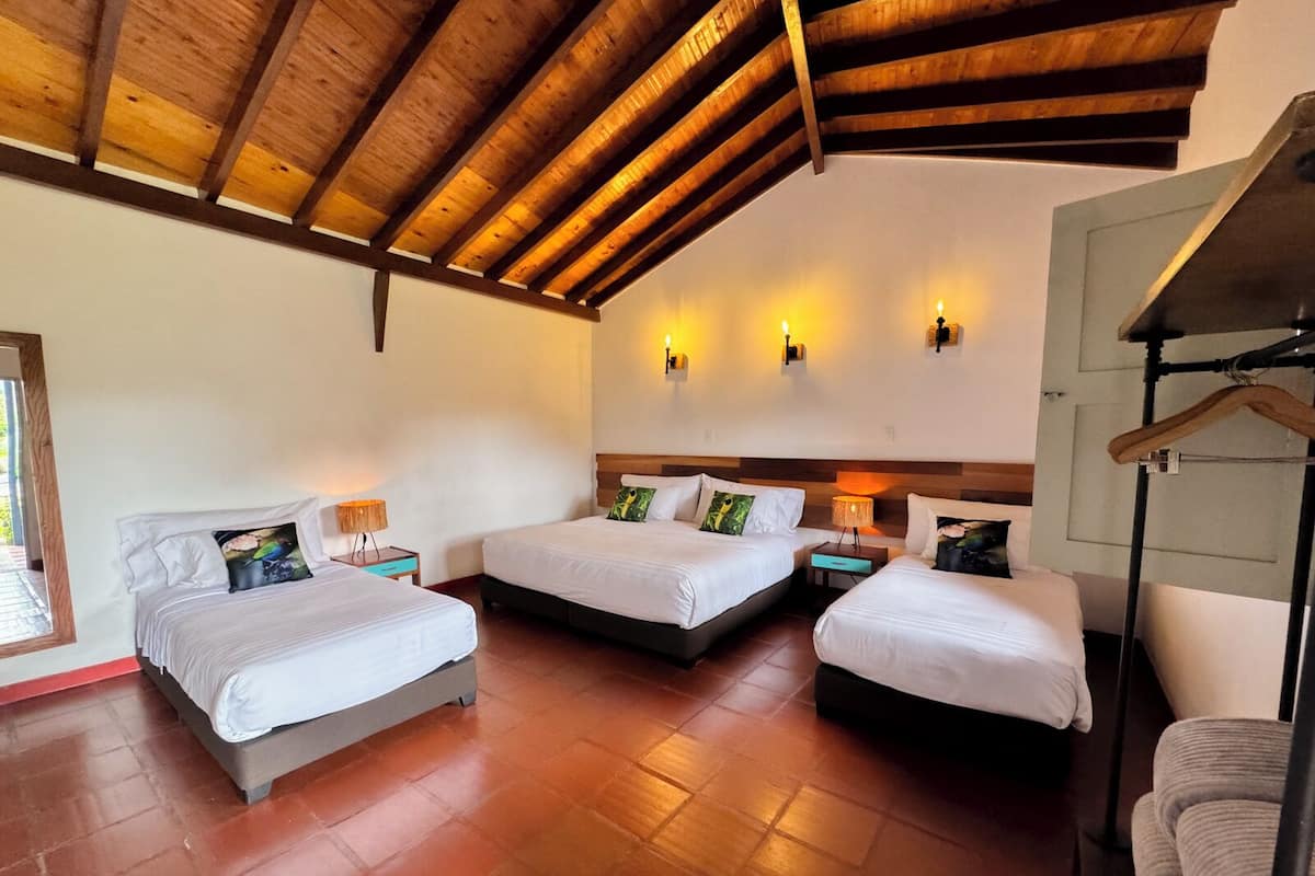 Quarto Quádruplo Deluxe, vista para o jardim
