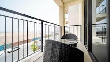 Apartamento Exclusivo, varanda, vista para o mar | Varanda