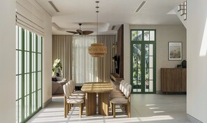 Villa de Luxo, vista para o jardim | Sala de estar