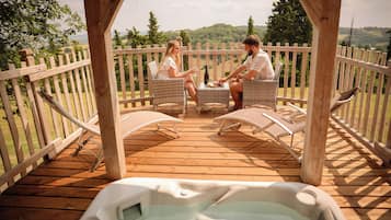 Cabane DAIMS plain pied, SPA privatif et vue panoramique | Roupas de cama premium, roupa de cama