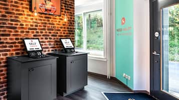 Quiosque de check-in/check-out