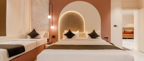 Quarto família | Escrivaninha, espaço de trabalho para notebook