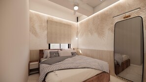 Quarto Duplo Deluxe | Secretária, secretária adequada para computadores portáteis 