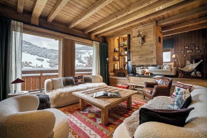 Luxury Megeve Chalet 4br 10p Fireplace, Mountain Views And Garden - Megève