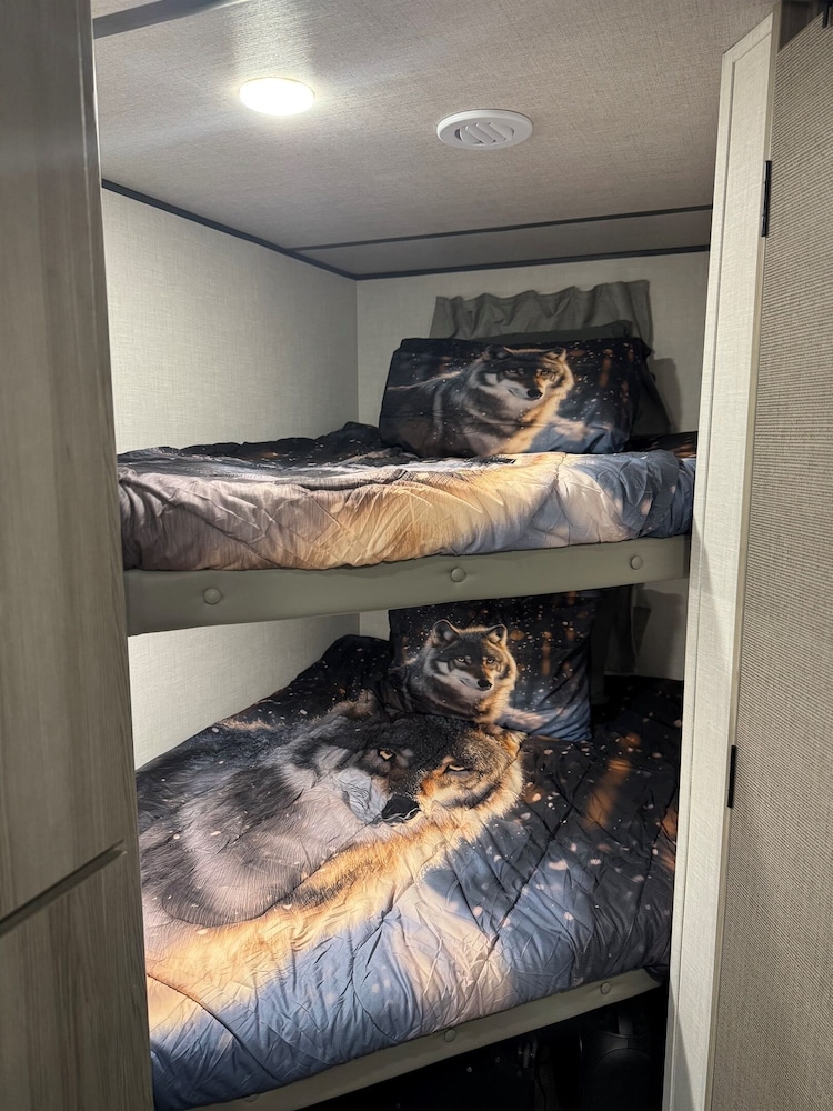 Moonlite Wolf RV: King, Bunks, Fire Pit & Outdoor! - Spring Branch | Vrbo