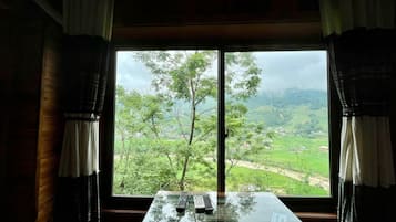 Quarto Quádruplo Familiar, vista para a montanha | Wi-fi grátis
