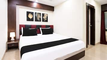 Roupas de cama antialérgicas, escrivaninha, quartos à prova de som