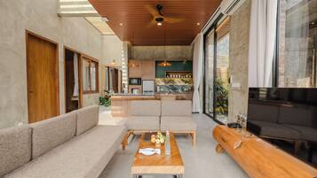 Two bedroom villa with private pool and jungle view | Sala de estar