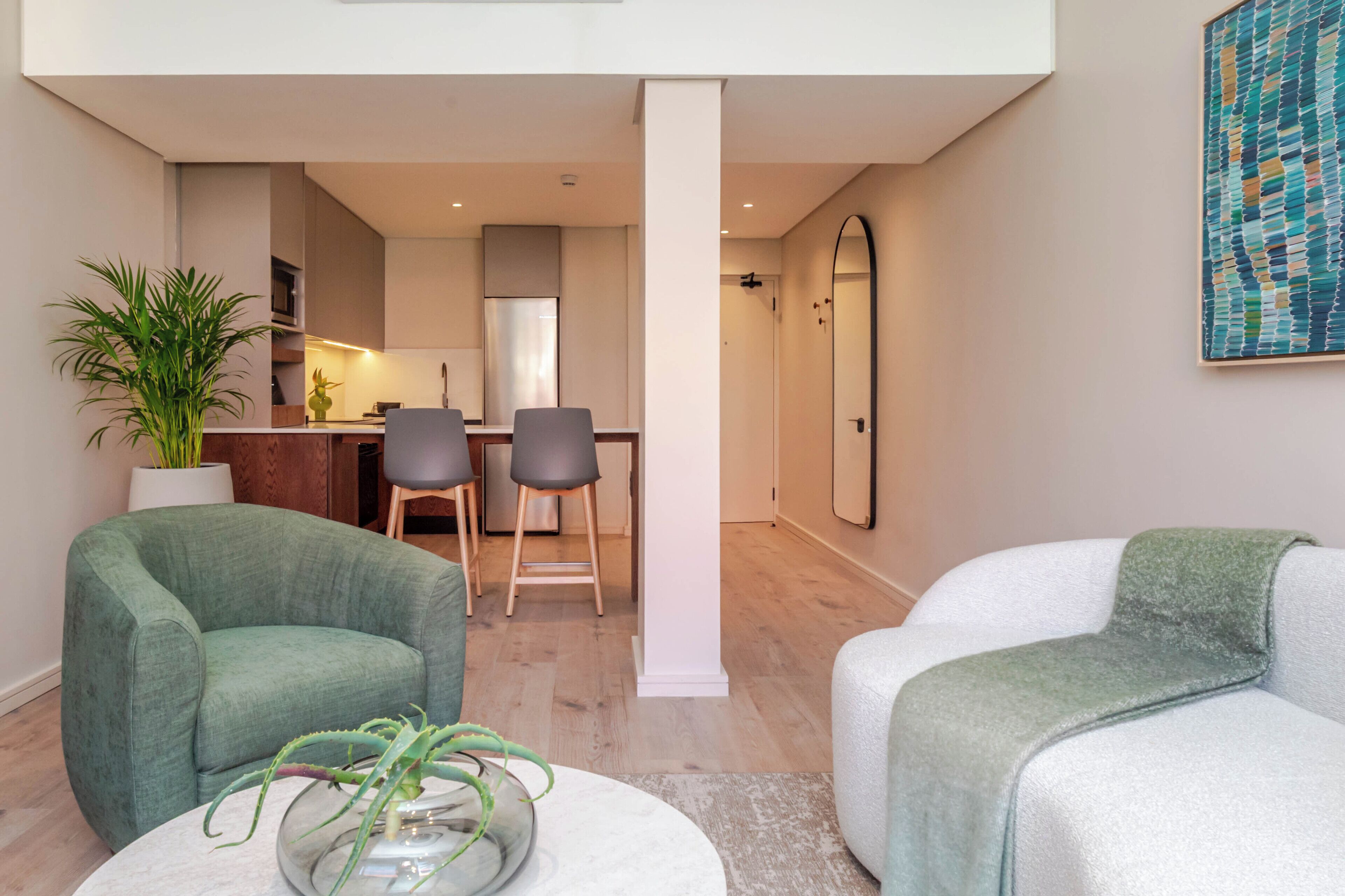 Apartamento, 1 quarto, sacada | Área de estar