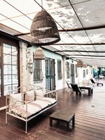 Quarto casal clássico | Terraço/pátio