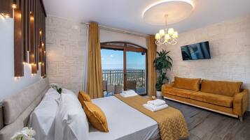 Vila superluxo, 3 quartos, piscina particular, vista para o mar | Roupas de cama premium, individualmente decorados