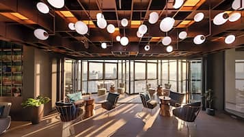 Apartamento, 2 quartos, varanda, vista para o oceano | Lounge