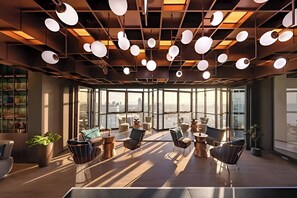 Apartamento, 2 quartos, sacada, vista para o oceano | Lounge