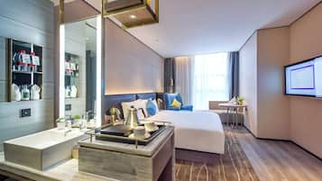 Quarto Individual Comfort, Vista para a cidade | Secretária, Wi-fi grátis